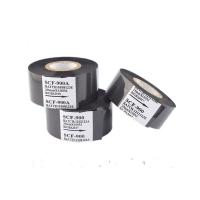China Black Plastic Hot Foil Ribbon 25mm 30mm 35mm For Expiry Date Printer for sale