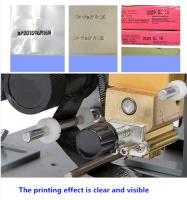 China Small Hot Stamp Date Coding Equipment Manual For Plastic Bags for sale