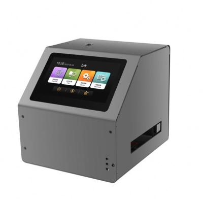 China Smart Static Desktop Bottle Batch Coding Machine With Touch Screen for sale