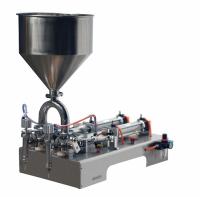 China 220V Double heads Semi Automatic Cream Filling Machine for cosmetic paste ketchup sauce for sale