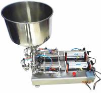 China 220V Double heads Semi Automatic Cream Filling Machine for cosmetic paste ketchup sauce for sale