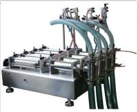 China Piston Pneumatic Liquid Filling Packaging Machine Semi Automatic Anti Drip With 4 Heads for sale