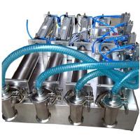 China Piston Pneumatic Liquid Filling Packaging Machine Semi Automatic Anti Drip With 4 Heads for sale