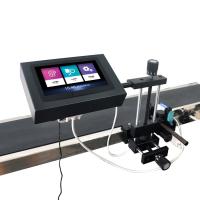 China Not Blocked Date Coding Equipment , Automatic Inkjet Batch Coding Machine With Conveyor for sale