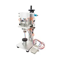 China Pneumatic Automatic Perfume Bottle Crimping Machine For Metal Cap Press for sale