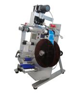 China Semi Automatic Vertical Round Bottle Labeler With Date Coding Function for sale