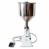 China A02 Manual Cream Paste Filling Machine 5-50ml for cosmetic lotion shampoo bath gel for sale