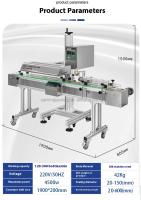 China Continuous Electromagnetic Induction Sealer For PET Bottle Caps And Aluminium Foil for sale