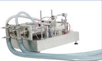 China Full Pneumatic Double Head Table Top Liquid Filling Machine with 1% Filling Accuracy for sale