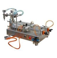China Full Pneumatic Double Head Table Top Liquid Filling Machine with 1% Filling Accuracy for sale