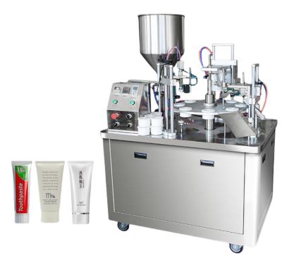 China Automatic Tube Sealer Laminate Toothpaste Lotion Automatic Soft Aluminium Plastic Tube Filling And Sealing Machine for sale