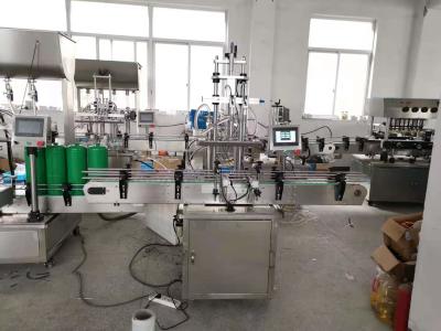 China Automatic Pistons Liquid Bottle Filling Capping And Labeling Machine for sale