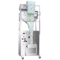 China Semi Automatic Two Head Large Weight Filling Packaging Machine For Soybean Grains Seeds Fertilizer Powder Sachet for sale