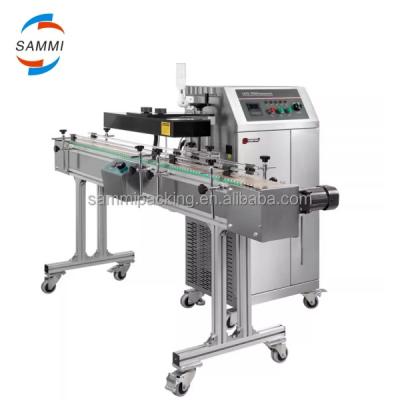 China Automatic Floor Type Continuous Induction Sealing Machine Induction Heat Sealer For Small Plastic Bottle for sale