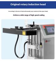 China Automatic Continuous Plastic Bottle Heat Sealing Electromagnetic Induction Aluminum Foil Sealing Machines for sale