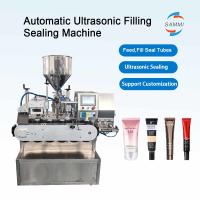 China Professional Automatic Ultrasonic Soft Tube Filling And Sealing Machine For Cosmetic Cream Packaging for sale