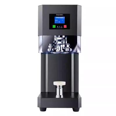 China Bubble Tea Can Sealing Machine Automatic PET / Soda Can Seamer For Milk Tea Shops Juice Coffee Packaging Semi-automatic Grade for sale