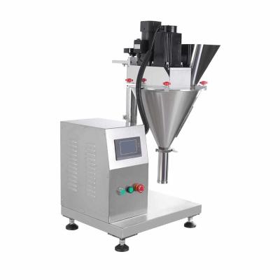 China Convenient Bench Powder Filling Machine Commercial Small Desktop Spices Flour Milk Powder Auger Screw Filler for sale
