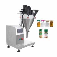 China Convenient Bench Powder Filling Machine Commercial Small Desktop Spices Flour Milk Powder Auger Screw Filler for sale
