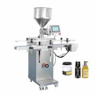 China Automatic Vertical Liquid Paste Filling Machine For Hot Sauce Juice And Honey Packaging With Conveyor CREAM Material for sale