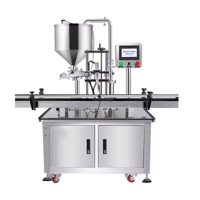 China Easy Operation Fully Automatic Servo Rotor Pump Paste Liquid Filling Machine for Honey Viscous Liquid Peanut Butter Ketchup for sale