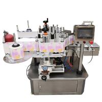 China Automatic Double-Sided Laundry Detergent Labeling Machine Semi-Automatic Square Bottle Labeling Machinery for sale