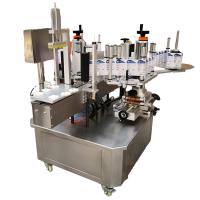 China Automatic Double-Sided Laundry Detergent Labeling Machine Semi-Automatic Square Bottle Labeling Machinery for sale