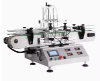 China Liquid Filling Machine Desktop Automatic Small Essential Oil Perfume Liquid Bottle Filling Capping and Labeling Machine 4 Heads for sale