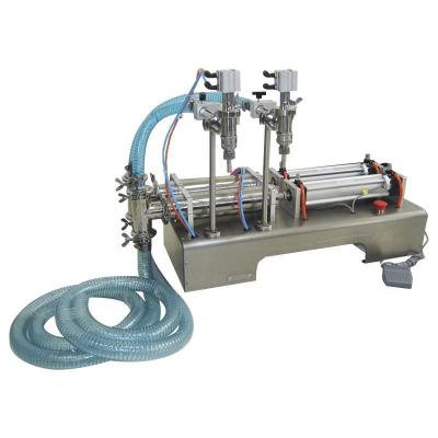 China Semi Automatic Liquid Drink Beverage Filling Machine Liquid for Small Bottle Single/Double Head Beverage Liquid Filling Machine for sale