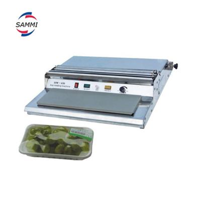 China HW-450 Tray Packers, Tray Wrapping Machine for Meat/food /fruit for sale