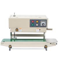 China FR-900V Vertical Continuous Band Sealer Pouch Sealing Machine for sale