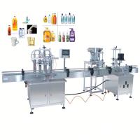 China Hot Sale Automatic Piston Lube Oil Filler Bottle Liquid Filling Capping and Labeling Machine for sale