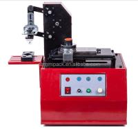 China Semi-automatic 220V Ink Flat Pad square Pad Date Coding Machine Printer for sale