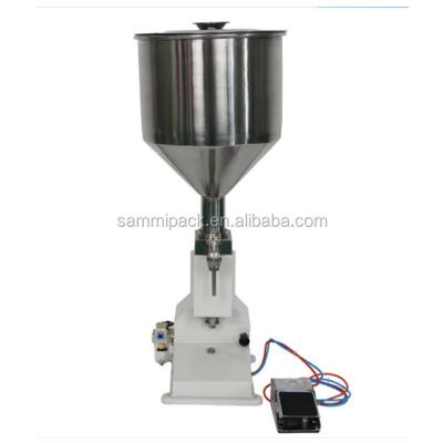China Cheap Price Big Volume Pneumatic Manual Cream Honey Liquid Filling Machine for sale