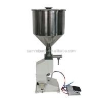 China Cheap Price Big Volume Pneumatic Manual Cream Honey Liquid Filling Machine for sale