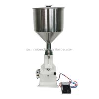 China Cheap Price Big Volume Pneumatic Manual Cream Honey Liquid Filling Machine for sale
