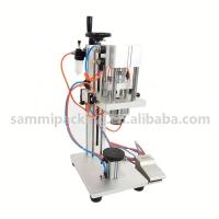 China CH-200 Best Selling Semi-Automatic Perfume Bottle Crimping Machine Easy to Operate with Wood Packaging for Food Beverage Capping for sale