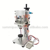 China CH-200 Best Selling Semi-Automatic Perfume Bottle Crimping Machine Easy to Operate with Wood Packaging for Food Beverage Capping for sale
