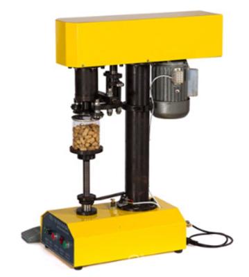 China Hot Sales TDFJ-160 Food Cans Plastic Jar Container Aluminum Beer Tin Can Lid Can Sealing Machine for sale