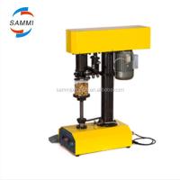 China Hot Sales TDFJ-160 Food Cans Plastic Jar Container Aluminum Beer Tin Can Lid Can Sealing Machine for sale