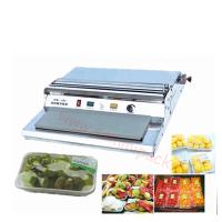 China Export Good Quality Stainless Steel Tray Sealing Machine Cling Film Wrapping Machine for sale