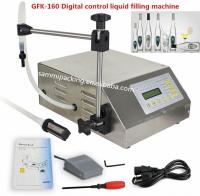 China GFK-160 Semi Automatic 2-3500ml Digital Control Water Juice Milk Filler Liquid Bottle Filling Machine for sale