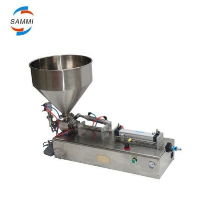 China Automatic Semi-Automatic Pneumatic Piston Filler 100-1000ml Chocolate Cream Paste Ointment Cosmetic Processing Machine for sale