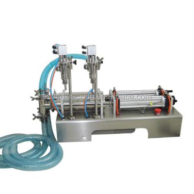 China High Quality Double Heads Pneumatic Piston Milk Filling Machine, Liquid Detergent,shampoo,bath Gel Filler(500-5000ml) for sale