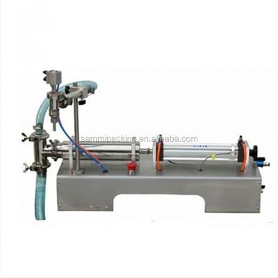 China Pneumatic Semi Automatic Single Head Piston Filler/hot Liquid Filling Machine for sale
