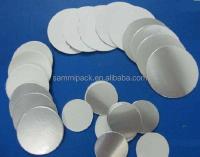 China Glass Induction Aluminium Foil Seal Liner,PET 70mm ,aluminium Foil Wax Paper Plastic Film for sale
