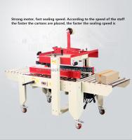 China CE Semi-automatic Small Carton Sealing Machine Adhesive Tape Packing Machine for sale