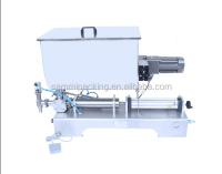 China One Nozzle Big Valve Mixed Bean Sauce Filling Machine/ Piston Sauce Filler U Type Hopper for sale
