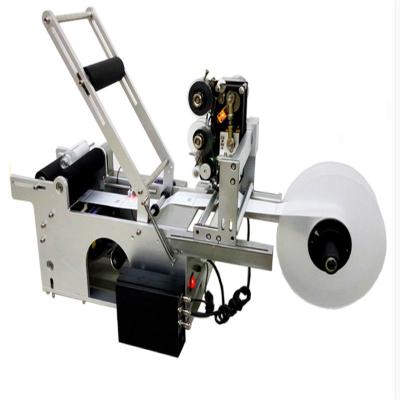 China Professional Manual Bottle Labeler Machine Label Applicator with Hot Stamp Coder for sale