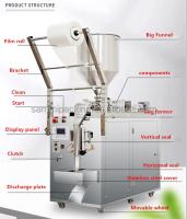 China 10-100ml Automatic Sauce Paste Ketchup Honey Yogurt Shampoo Small Liquid Sachet Bag Packing Machine With Stir for sale